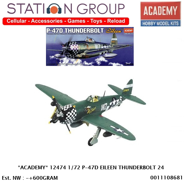 ACADEMY 12474 1 72 P-47D EILEEN THUNDERBOLT 24 - GUNPLA MODEL KIT ...