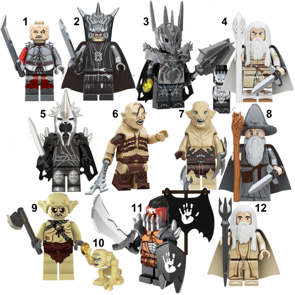 Lotr Gothmog Mouth of Sauron Witch King Angmar Nazgul Bolg Azog Orc ...