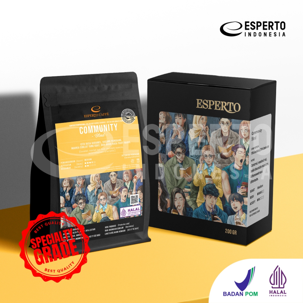 Esperto Caffe Specialty Grade Community Blend 200gr - COFFEE BEANS ...