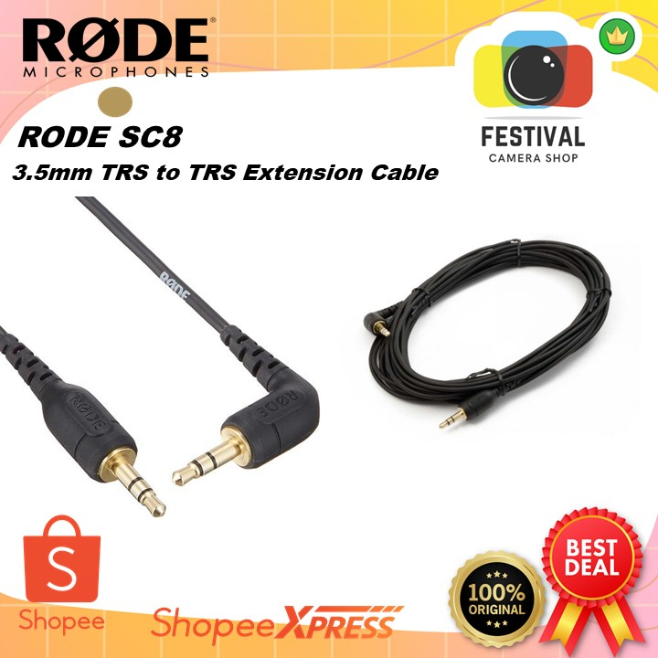 Rode SC8 3.5mm TRS to TRS Extension Cable Rode SC 8 ORIGINAL | Shopee ...