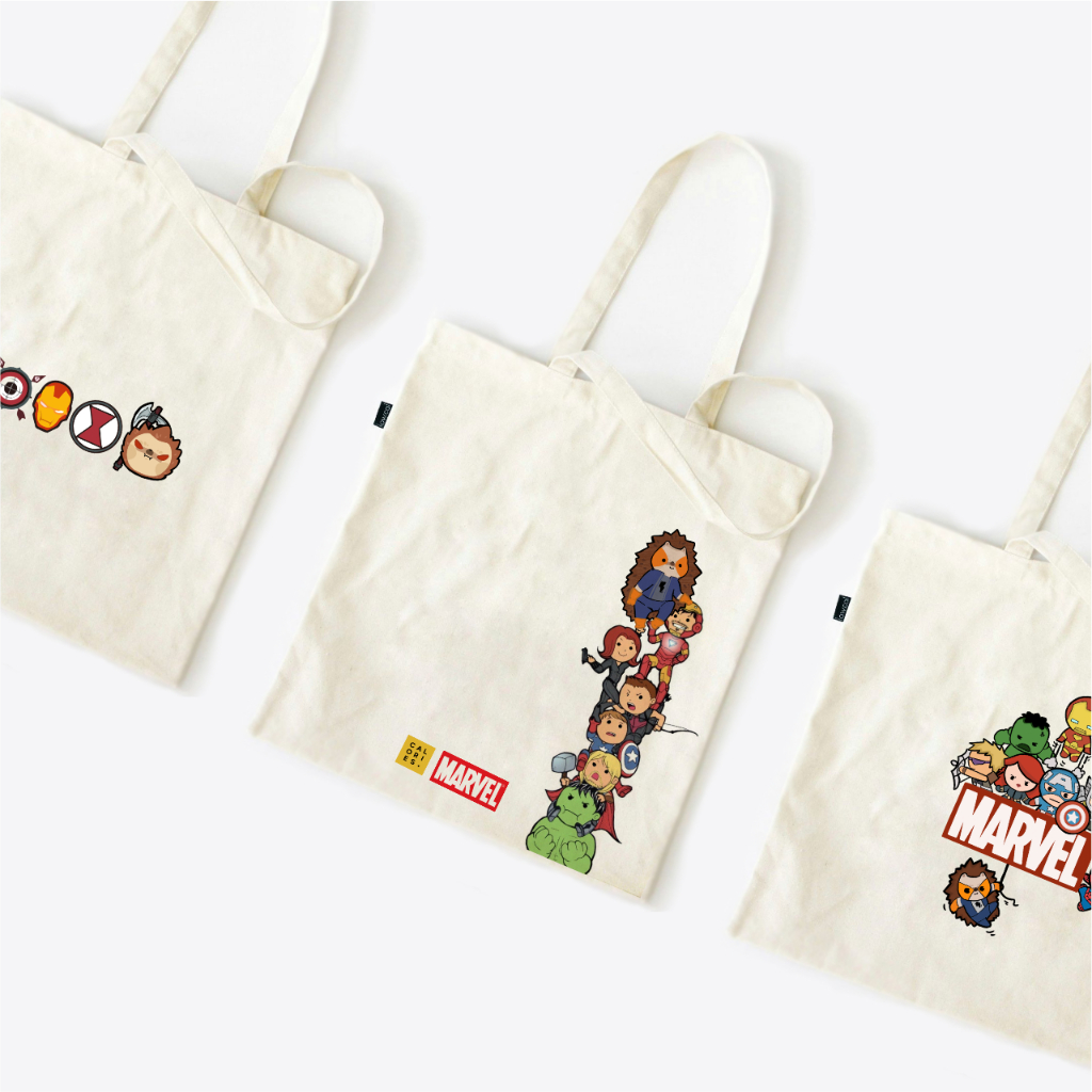 Totebag MARVEL avengers spiderman hulk drstrange ironman captain ...