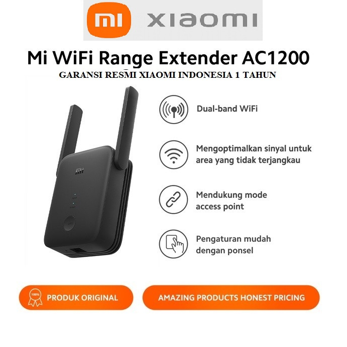 Mi WIFI REPEATER SIGNAL BOOSTER 5GHz WIFI RANGE EXTENDER 1200MBPS ...