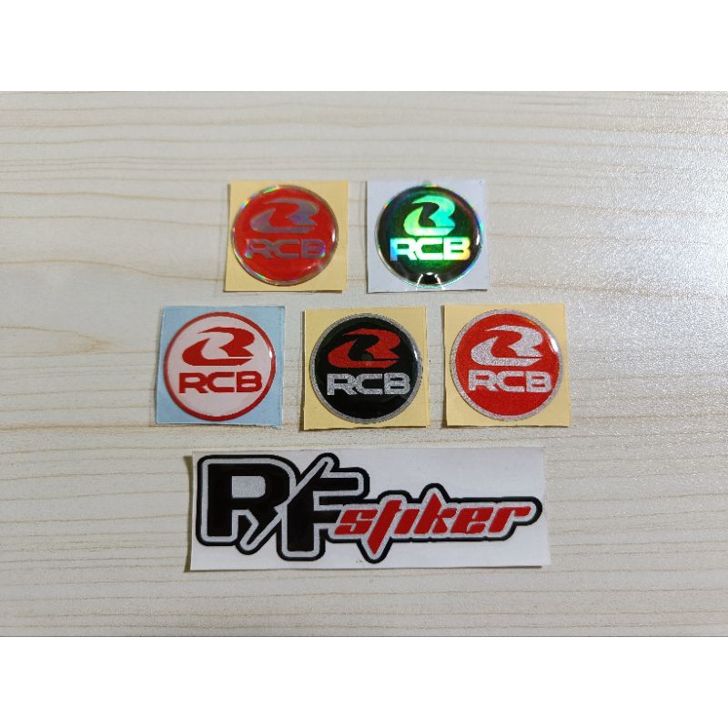 3D embossed RCB caliper emblem stickers, racing boy calipers | Shopee ...