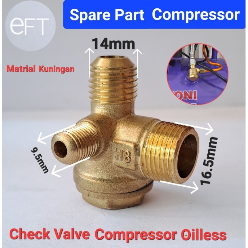 Check Valve Compressor Oilless | Shopee Philippines