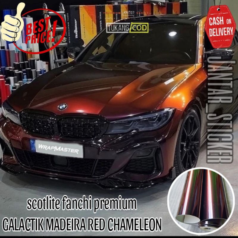 MERAH Scotlite Chameleon Sticker Black Mauve Red Width 50 cm Scotlite ...