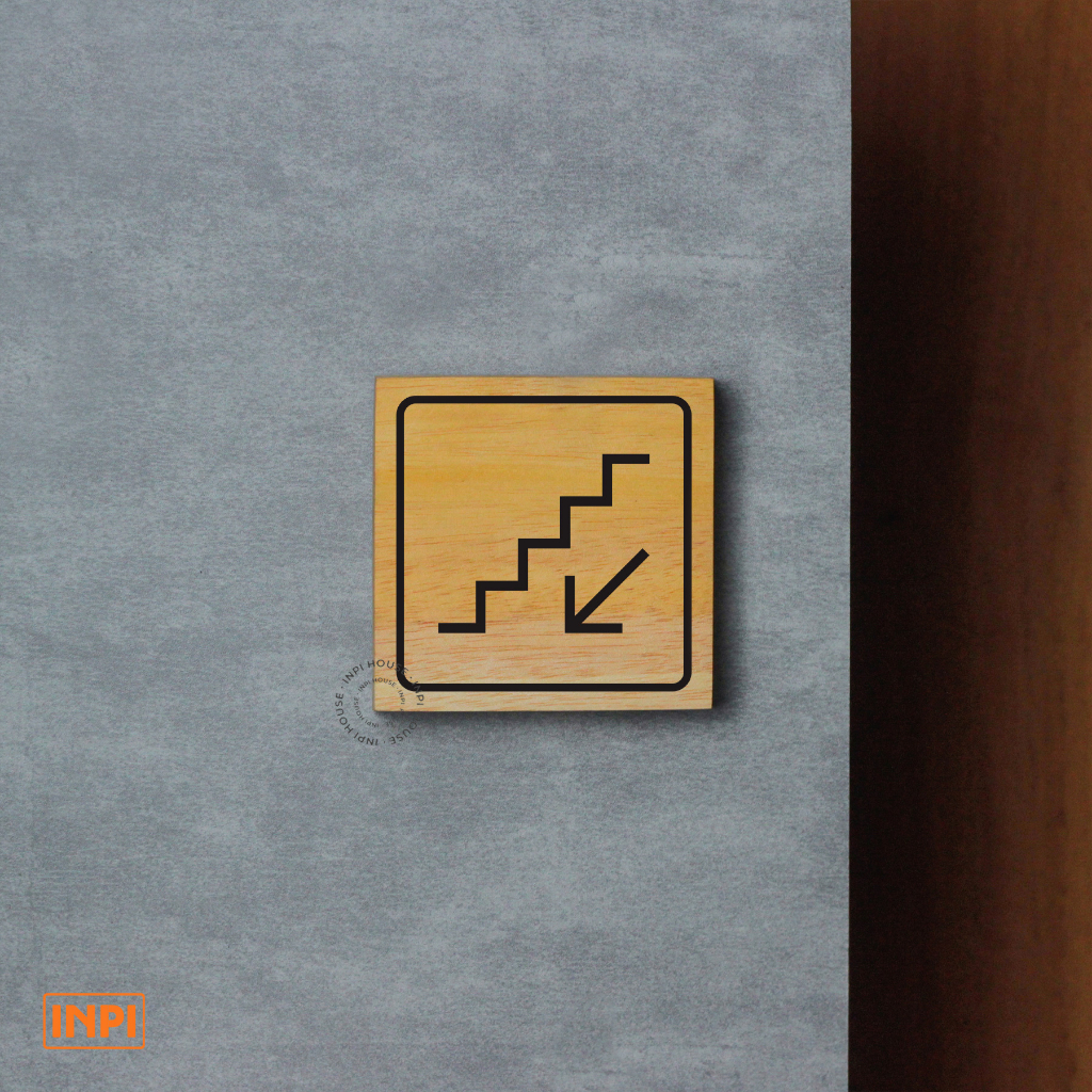 Down stair sign board - down stair sign system - wall sign - down stair ...