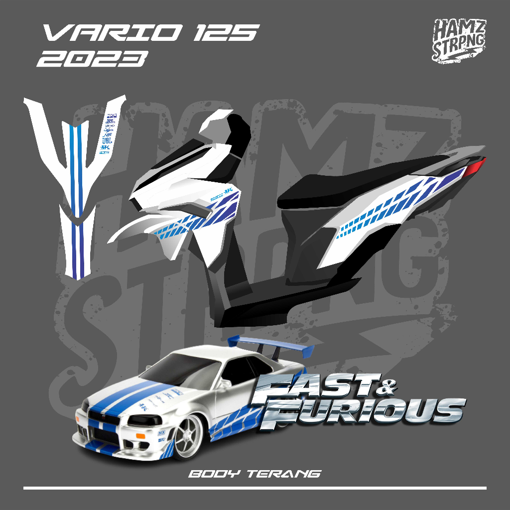 Transparent Striping Vario Gen 2 125 2023 Skyline Fast & Furous ...