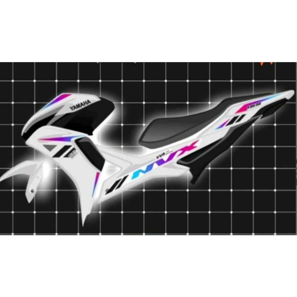 AEROX ALL NEW CONNECTED 155 MALAYSIA RAINBOW NVX TRANSPARENT STRIPING ...