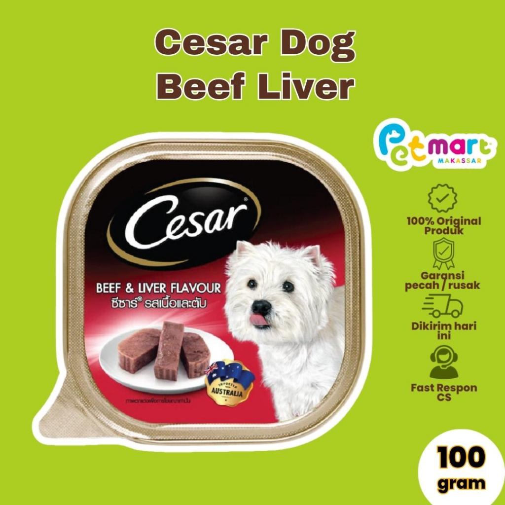Cesar Beef Liver Dog Wet Food 100g | Shopee Philippines