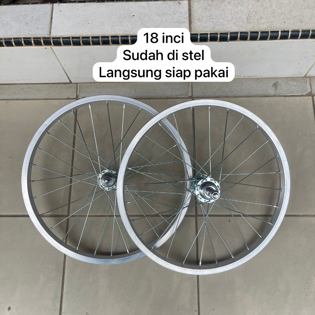 Bmx Alloy Rims 18 Inch Bicycle Rims Wheelset | Shopee Philippines