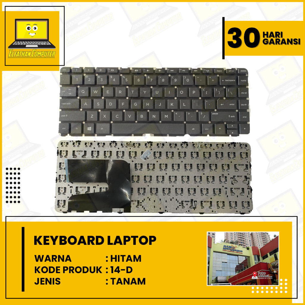 Hp 14-D Series 14-N Series Laptop Keyboard | Shopee Philippines