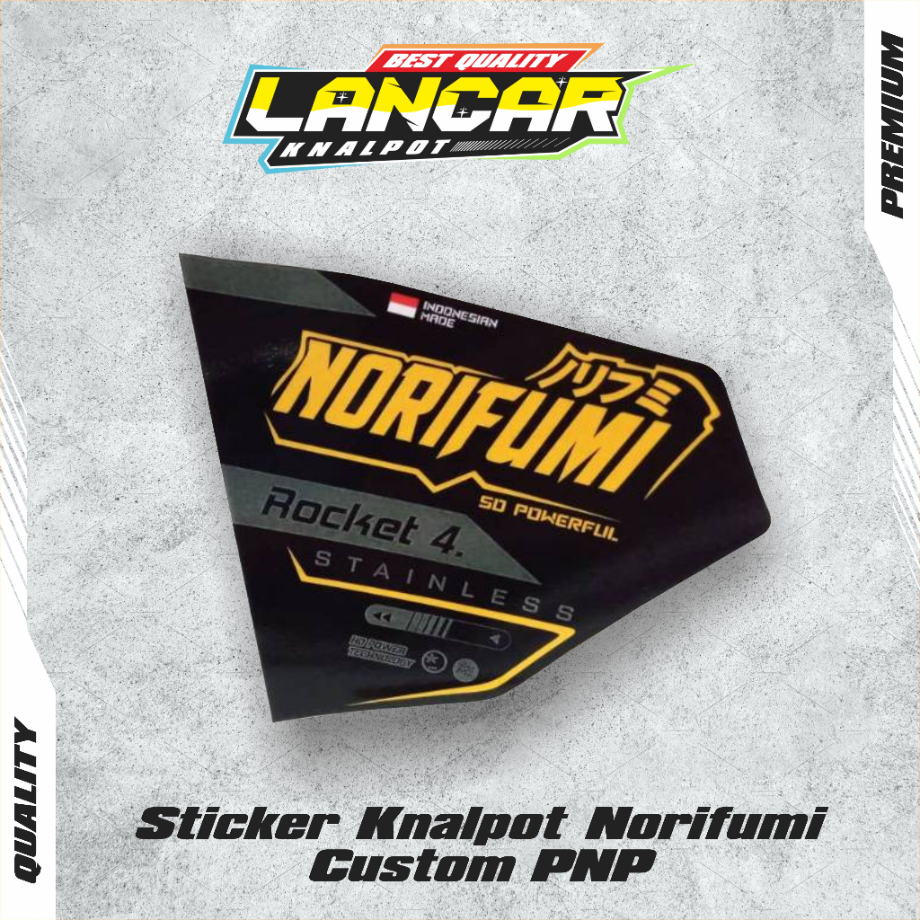 Norifumi Custom PNP Exhaust Sticker | Shopee Philippines