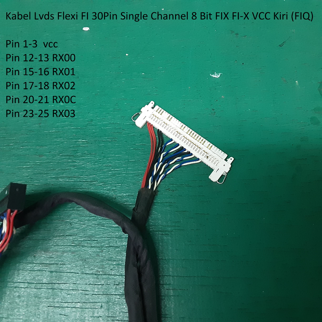 Lvds Flexi FI Cable 30Pin Single Channel 8 Bit FIX FI-X VCC Left (FIQ ...