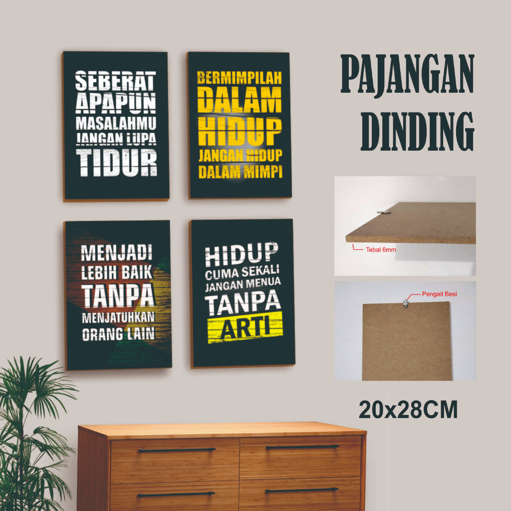 Mdf Board Wall Display Motivational QUOTES | Shopee Philippines