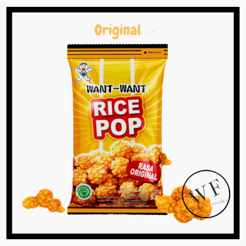Want want rice pop Original / Wantwant Rice pop original Flavors 52g ...