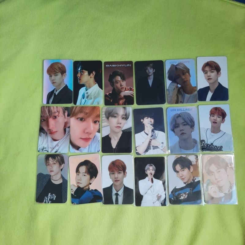 Exo OFFICIAL PHOTOCARD BYUN BAEKHYUN EYXION HOLOGRAM LIGHTSTICK 1 3 ...