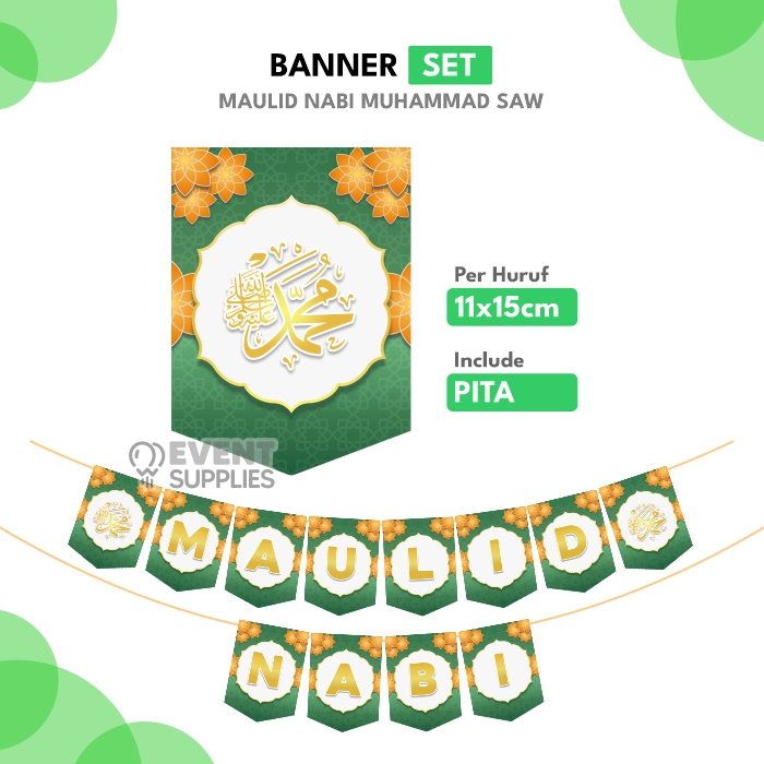 NABI Banner Set for the Birthday of the Prophet Muhammad SAW Event ...