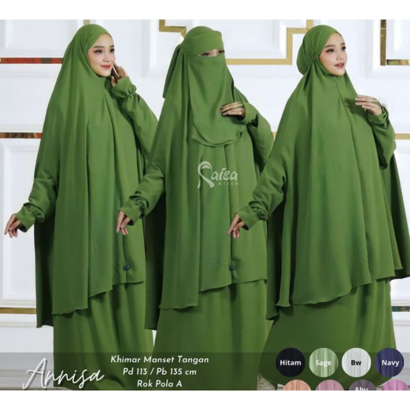 Khimar Skirt 2 in 1 For Umrah Hijab With 1 Set Of Hands Like Premium ...