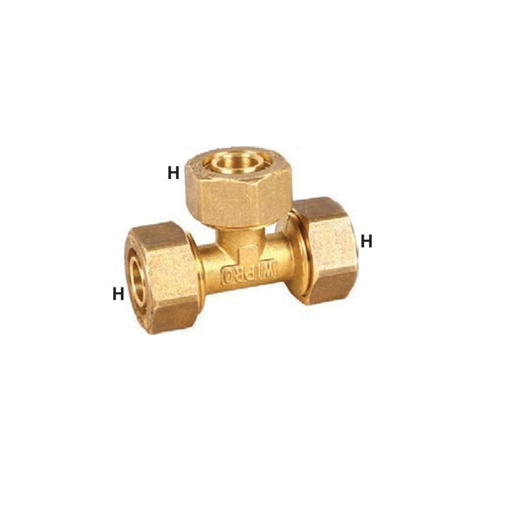 Hot Water Pipe Fittings Equal Tee Adapter Connector Pipe Fittings Hot Water Pipe Connection
