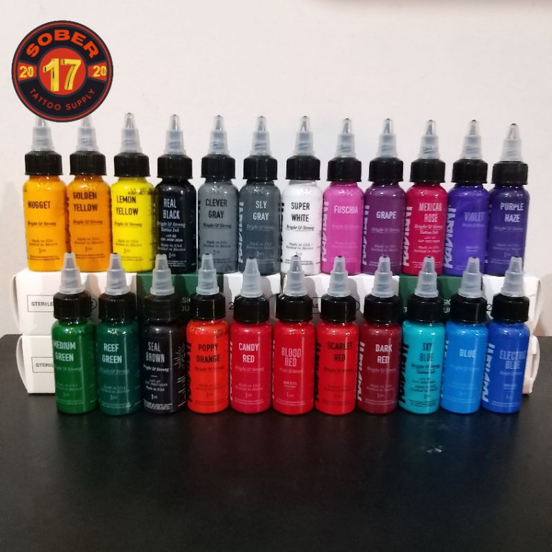 Radiant INK 100 tattoo INK original USA, BASIC COLOR 1oz (30 milli ...