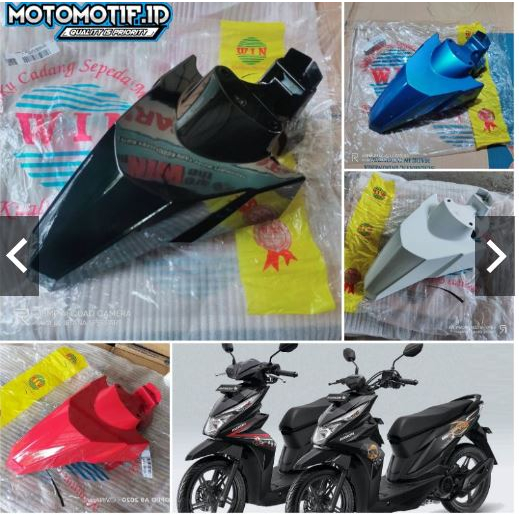 HITAM MERAH PUTIH Honda Beat FI ESP ECO Beat Street K81 2016-2019 Front ...