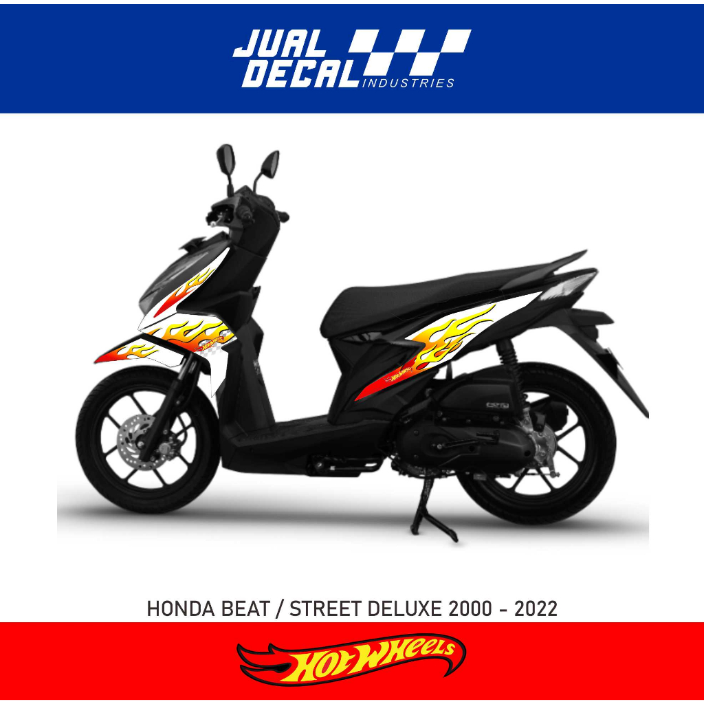 Striping Beat Deluxe 2023 API FLAME Stickers for Honda Beat Street 2020 ...