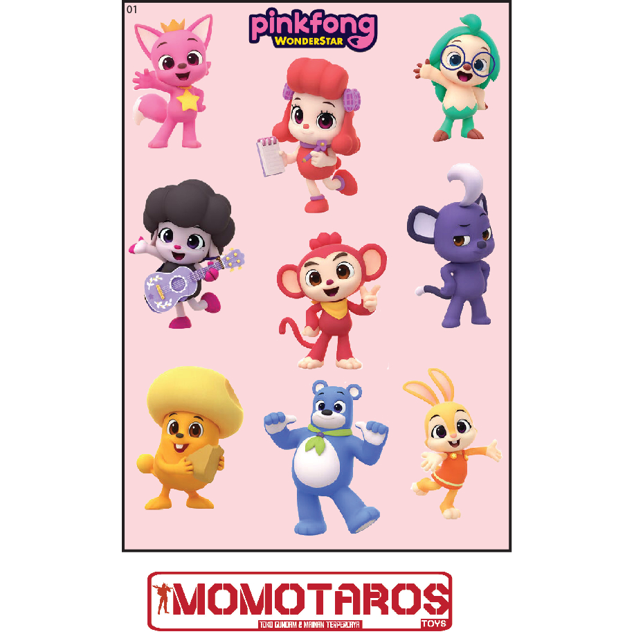 Pinkfong wonderstar waterproof Sticker 1 pc | Shopee Philippines