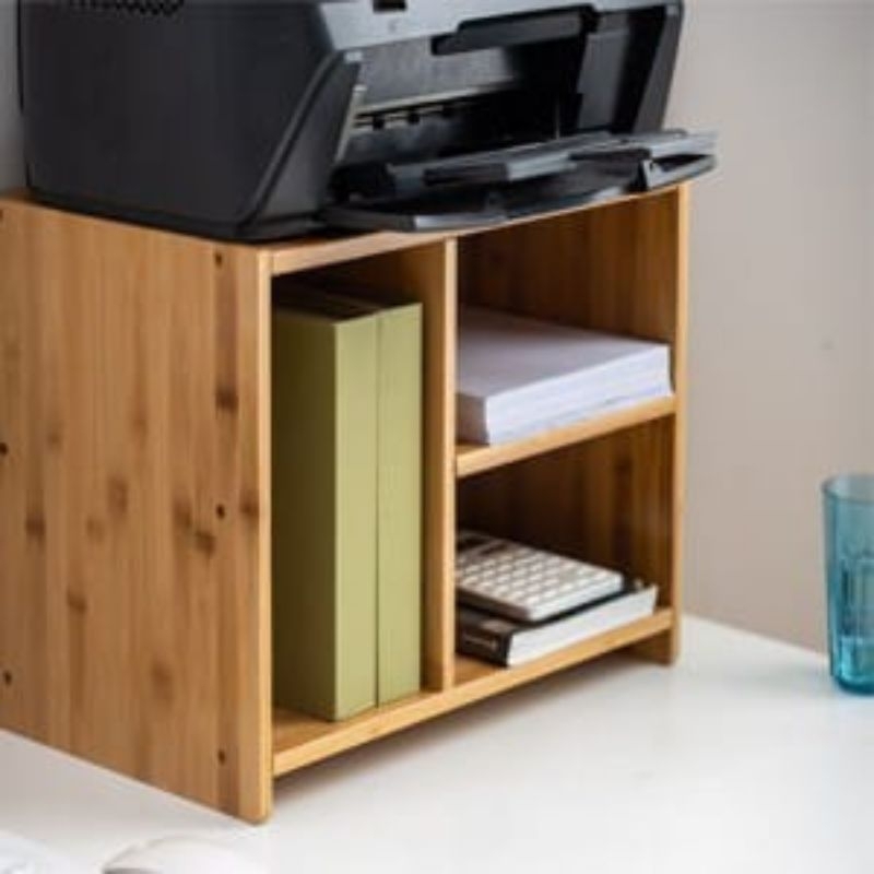 KAYU Printer Rack, Multi-Purpose Wooden Storage, Multifunctional ...