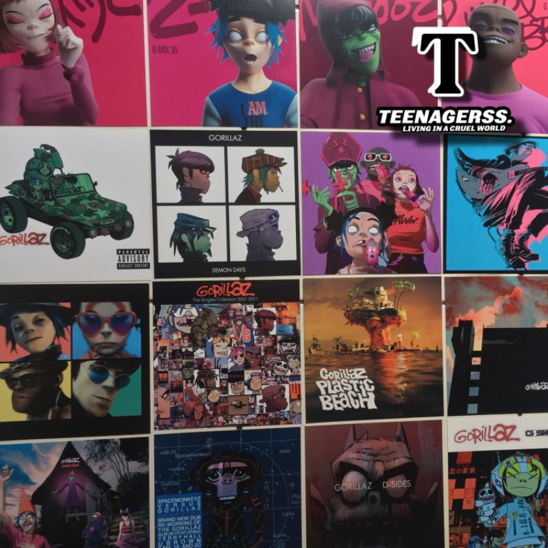24pcs Poster Band Gorillaz Wall Decor Aesthetic | Shopee Philippines