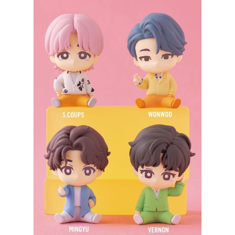 Figurine SEVENTEEN HIPHOP TEAM BANDAI MINI Figure SCOUPS WONWOO MINGYU ...