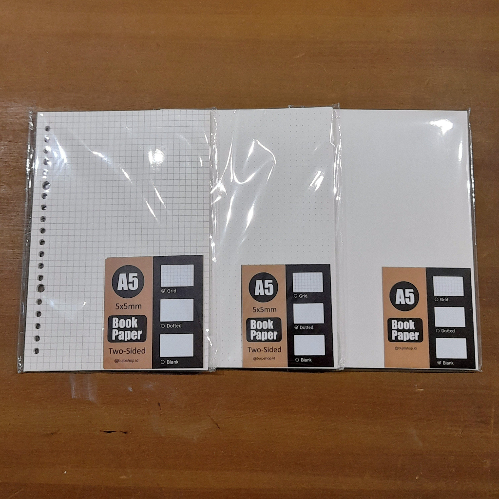 Kaka GREETINGS Loose Leaf 60GSM / Plain - Dot - Grid - Ruled / Fill ...