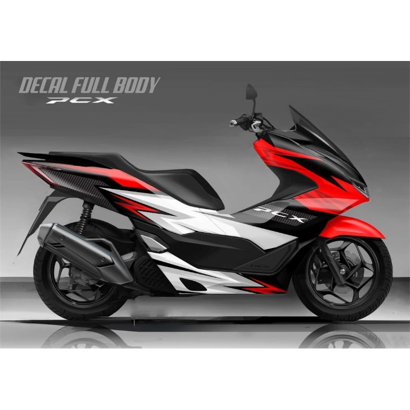 Honda pcx 160/150 full body decal sticker with minimalist graphic motif ...