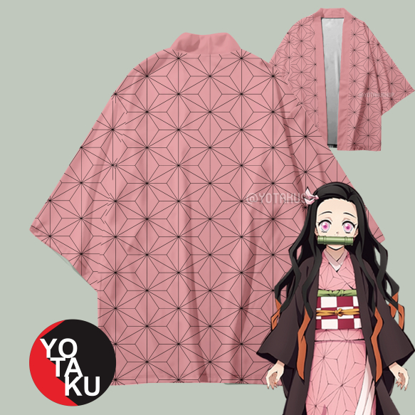 Haori Cardigan Anime Demon Slayer Nezuko Kamado Japanese Cosplay ...