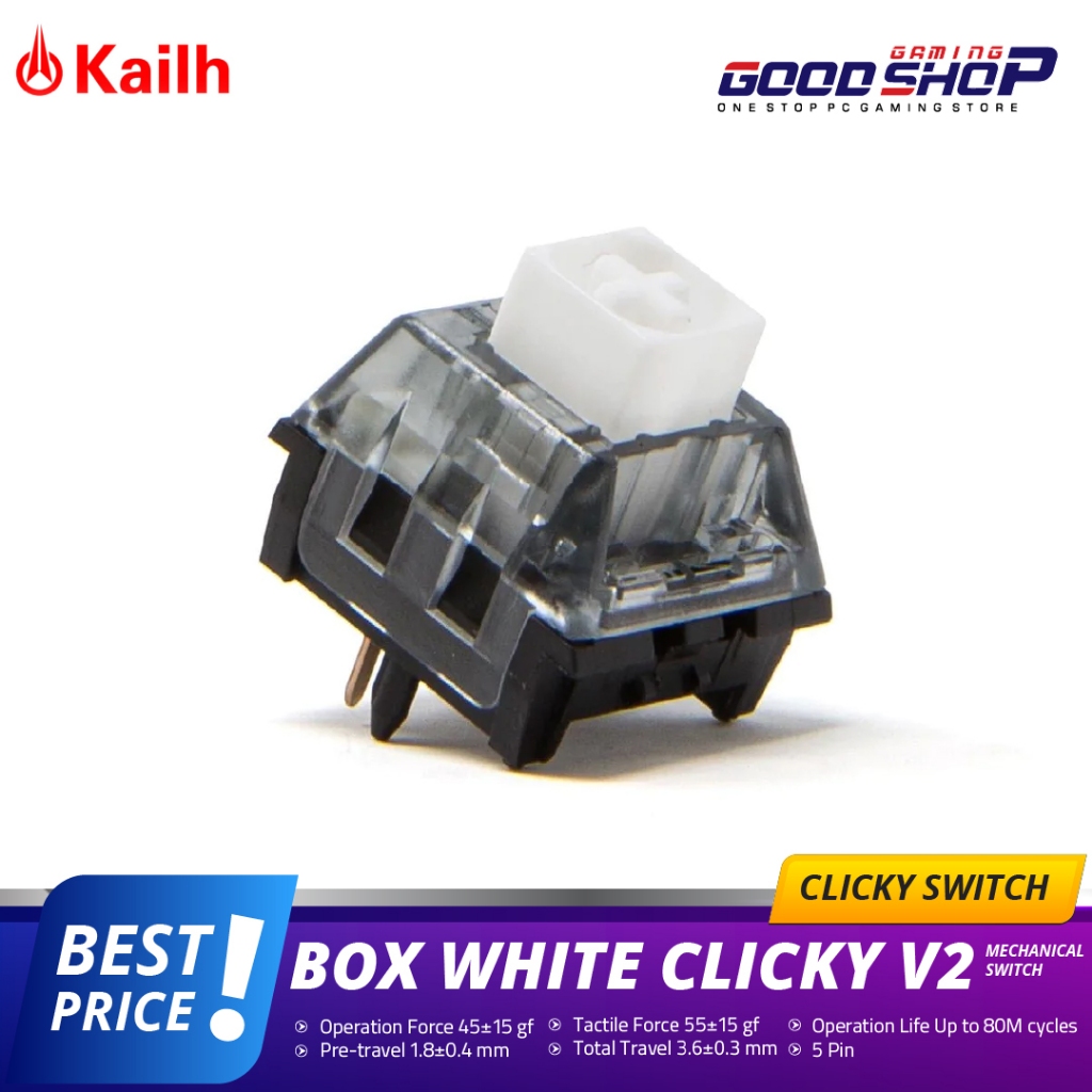 Kailah Box White Clicky V2 Switch Mechanical Keyboard | Shopee Philippines