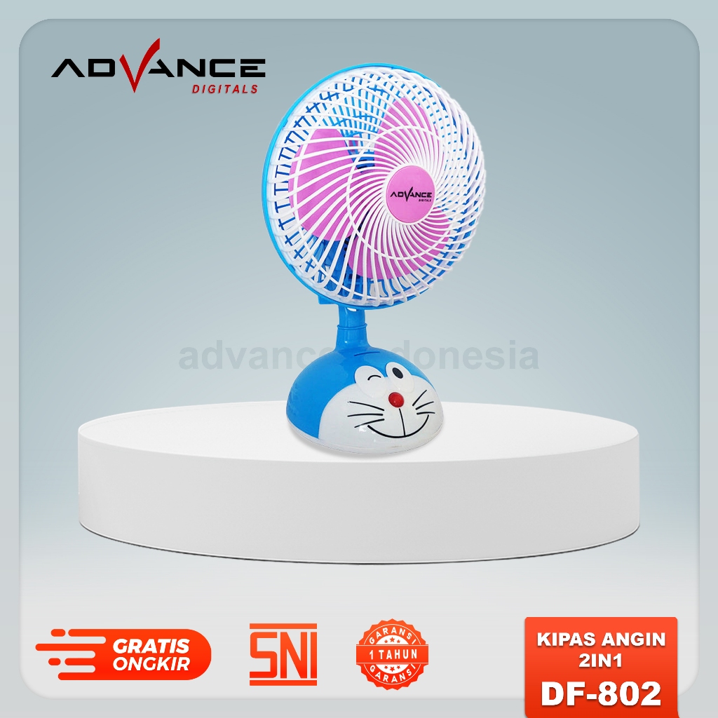 2in1 8" Advance DF 802 Doraemon DF 803 Spiderman Character Fan | Shopee ...