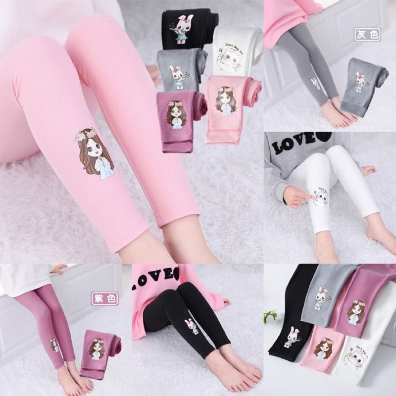 KATUN Leggings For Girls Cotton Spandek Import 1-10 Years Korean Style ...