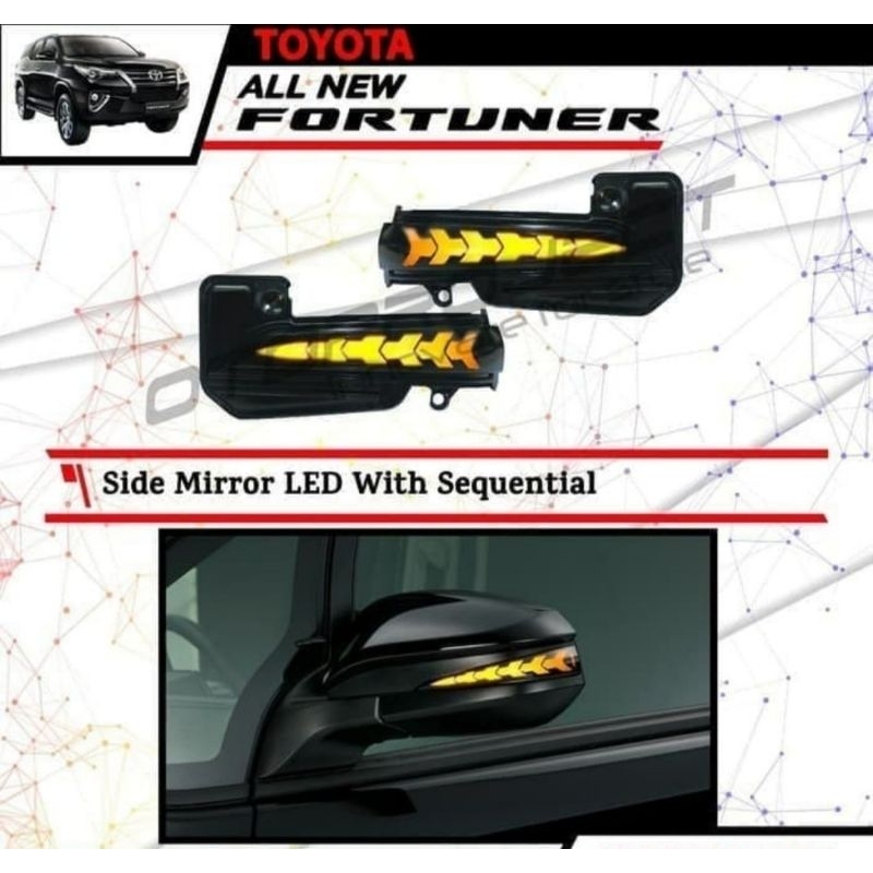 Led Turn Signal Mirror Sequential V1 All New Fortuner 2016-2024 ...