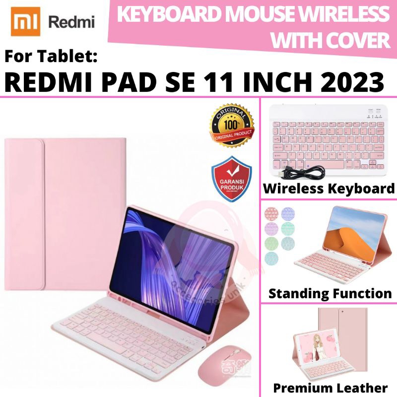 Xiaomi Redmi Pad SE 11 Inch 2023 Book Cover Leather Flip Case Keyboard ...