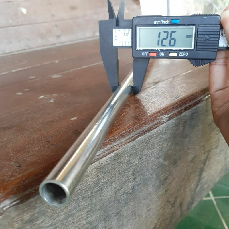 Serombong stenlis pipe 1/2 inch od 12 mm thick 1.5 mm long 100 cm thick ...