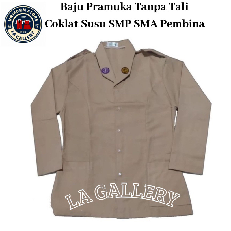 School uniform - strapless scout shirt for Pembina SMP, Pembina, milk ...