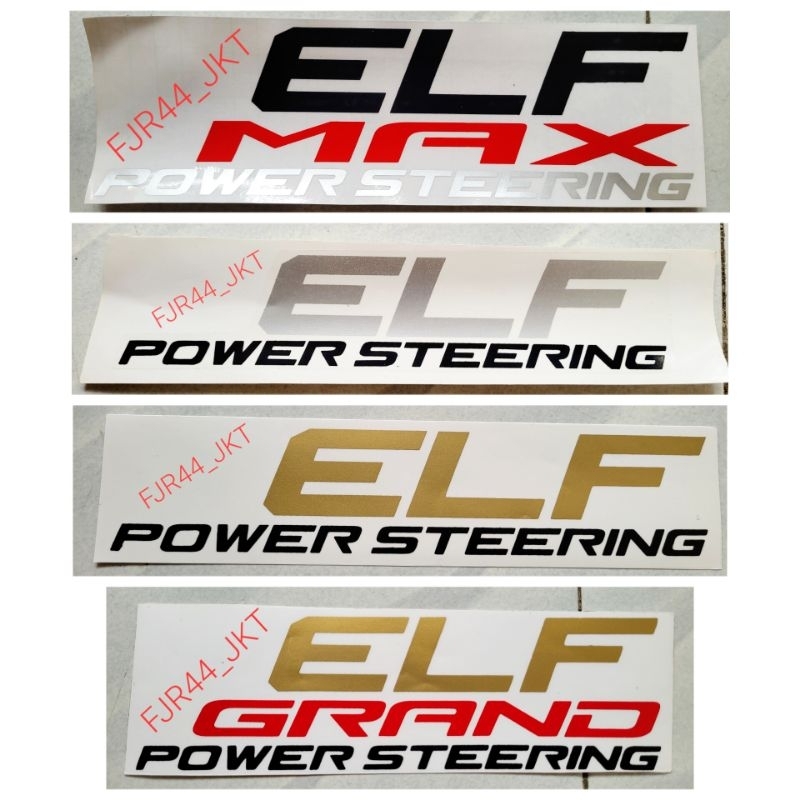 Isuzu elf stickers / elf max powersteering stickers / elf power ...