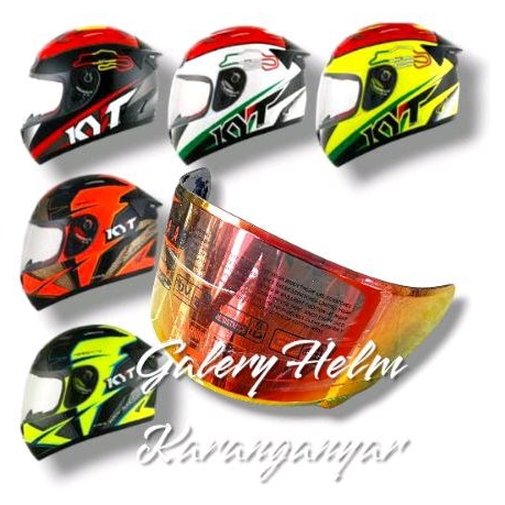 (NDRC) Flat Visor Glass KYT RC7 all Color Variants Clear Smoke Gold ...