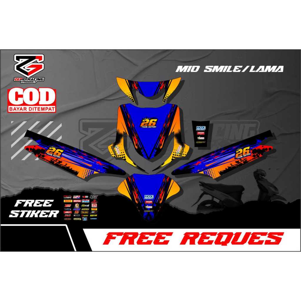 Sticker Decal Full Body Motorcycle Yamaha Mio Sporty - Sticker Decal ...
