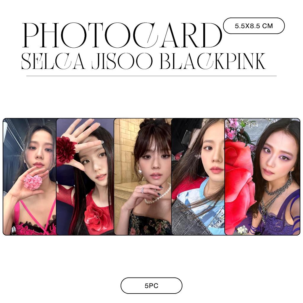 BLACKPINK PHOTOCARD SELCA JISOO ME (5 PCS + 2 SIDED LAMINATION) SHANDS ...