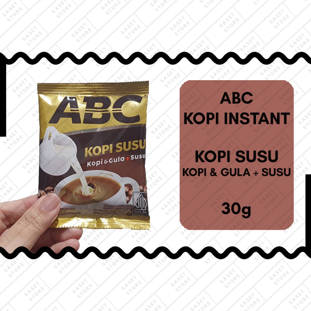 ABC Sugar Milk Coffee 30g Instant Coffee Sachet | Shopee Philippines