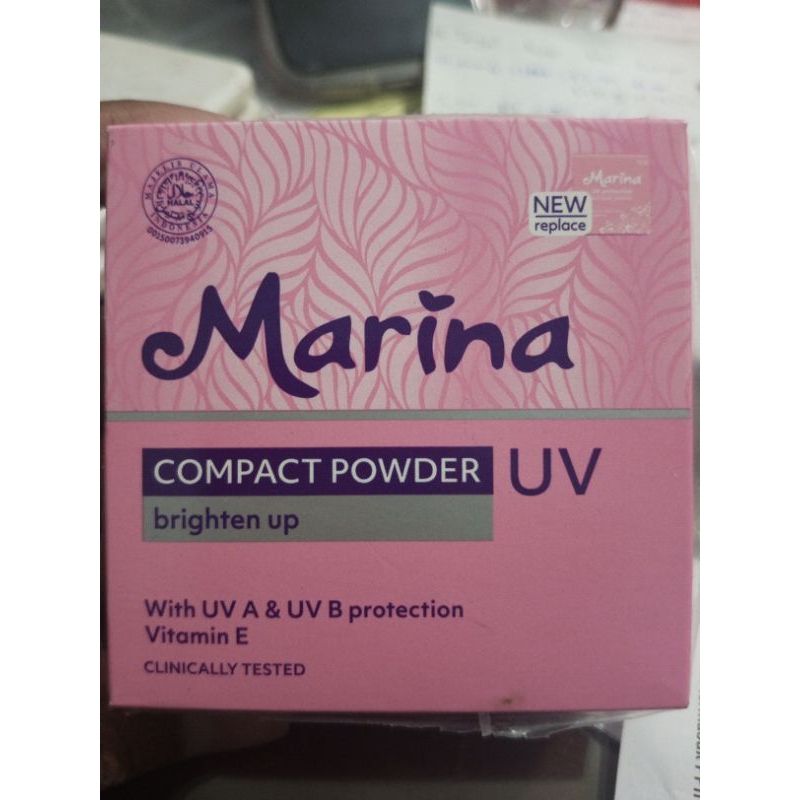 Marina Compact Powder UV Brighten Up 12g | Shopee Philippines