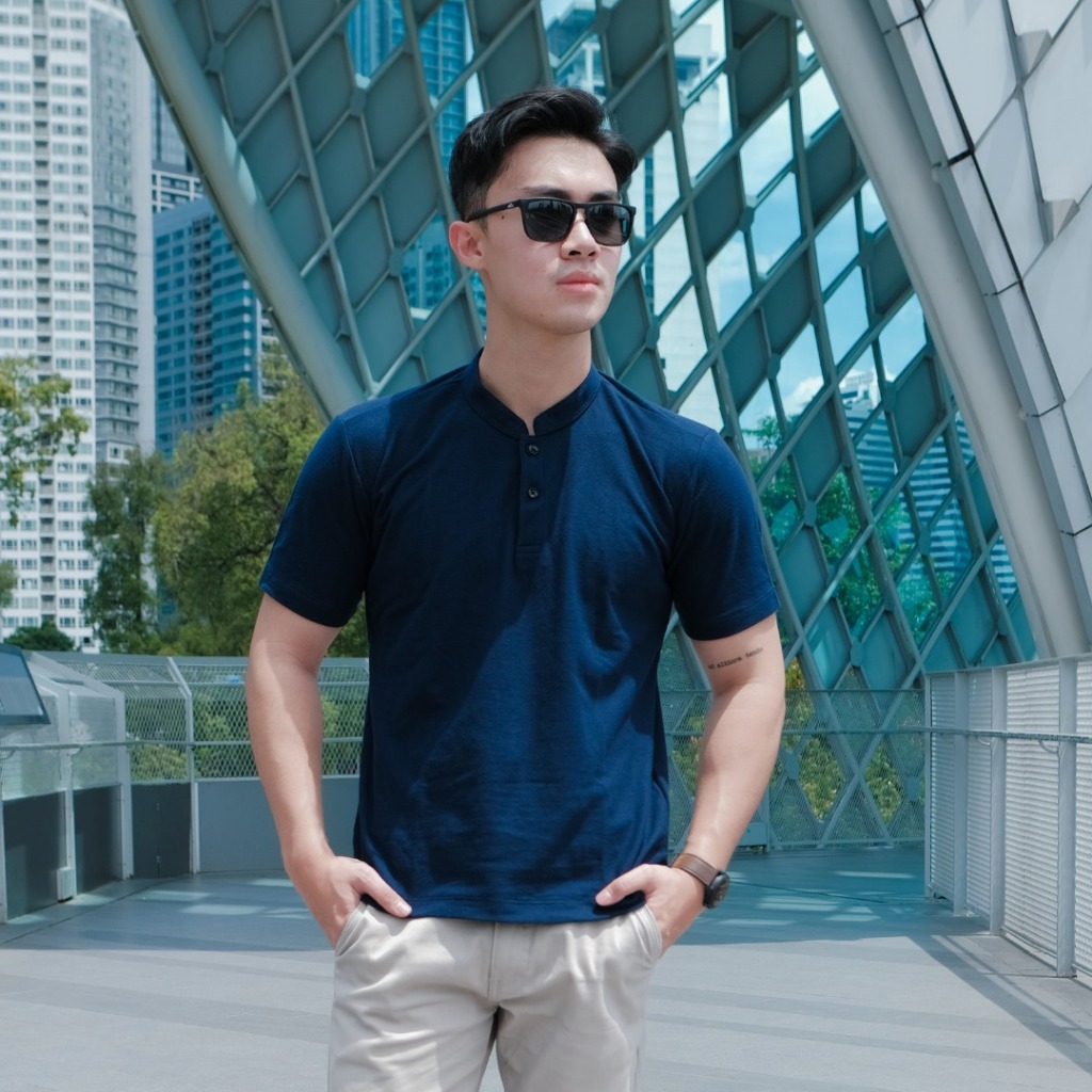 Btx - Polo Shirts Men Exclusive Gyan Navy | Shopee Philippines