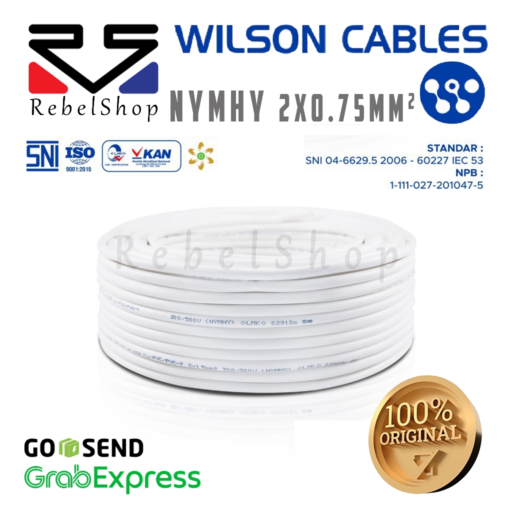 Wilson Cables NYMHY Roll 2x0.75 mm2 Fiber Copper Cable - 1 Meter ...