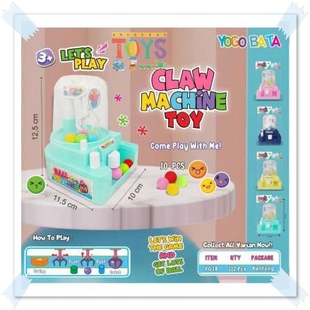 MESIN Claw Machine Crane Ball - Mini Ball Claw Machine Children's Toy ...