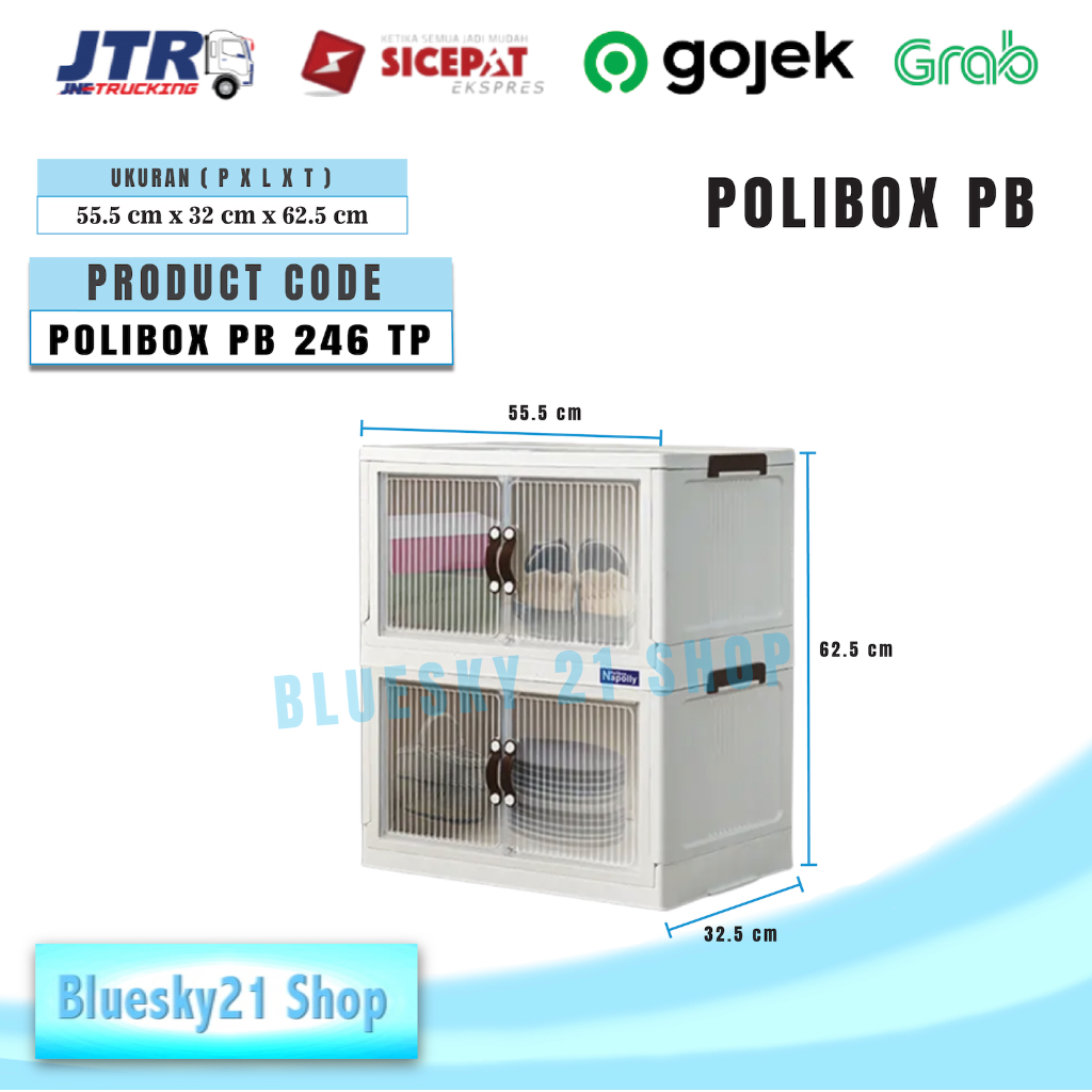 NAPOLLY POLIBOX MULTIPURPOSE STORAGE RACK 1 LAYER & 2 LAYER ...